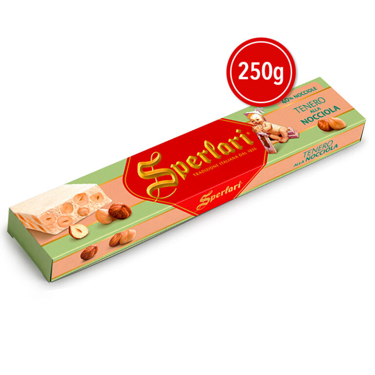 Sperlari Soft Nougat Slab With Hazelnuts 250 gm - Cleanse Your World